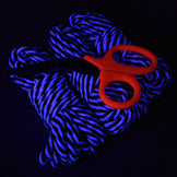 Blacklight Reactive Bondage Rope - 1/4" / 6mm - Custom Length - UV Rea ...